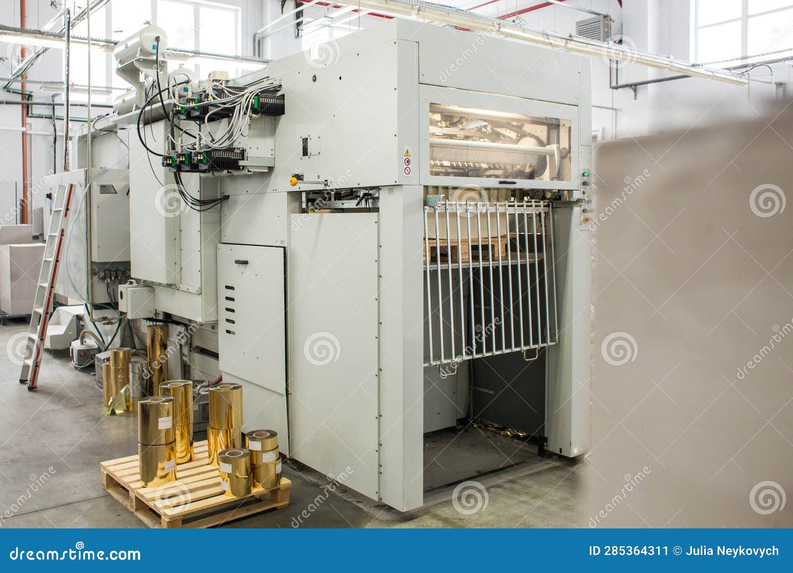 The Equipment for a Press. Offset Machine at the Printing Manufacturing ...