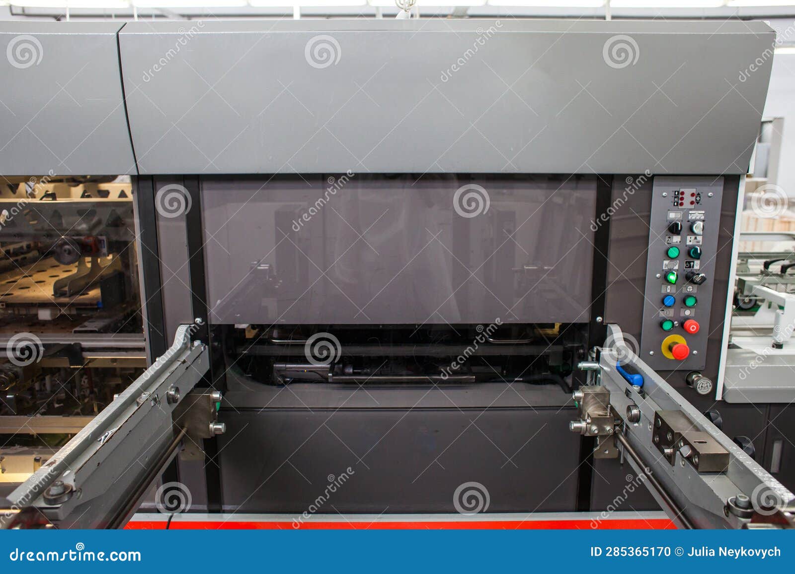 The Equipment for a Press. Offset Machine at the Printing Manufacturing ...