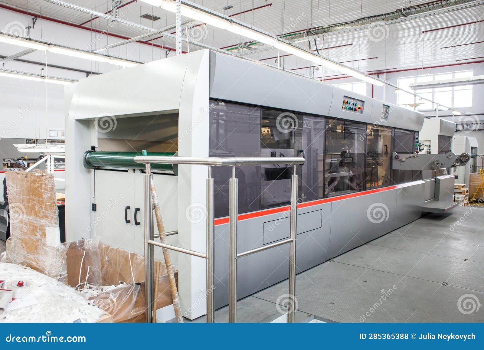 The Equipment for a Press. Offset Machine at the Printing Manufacturing ...