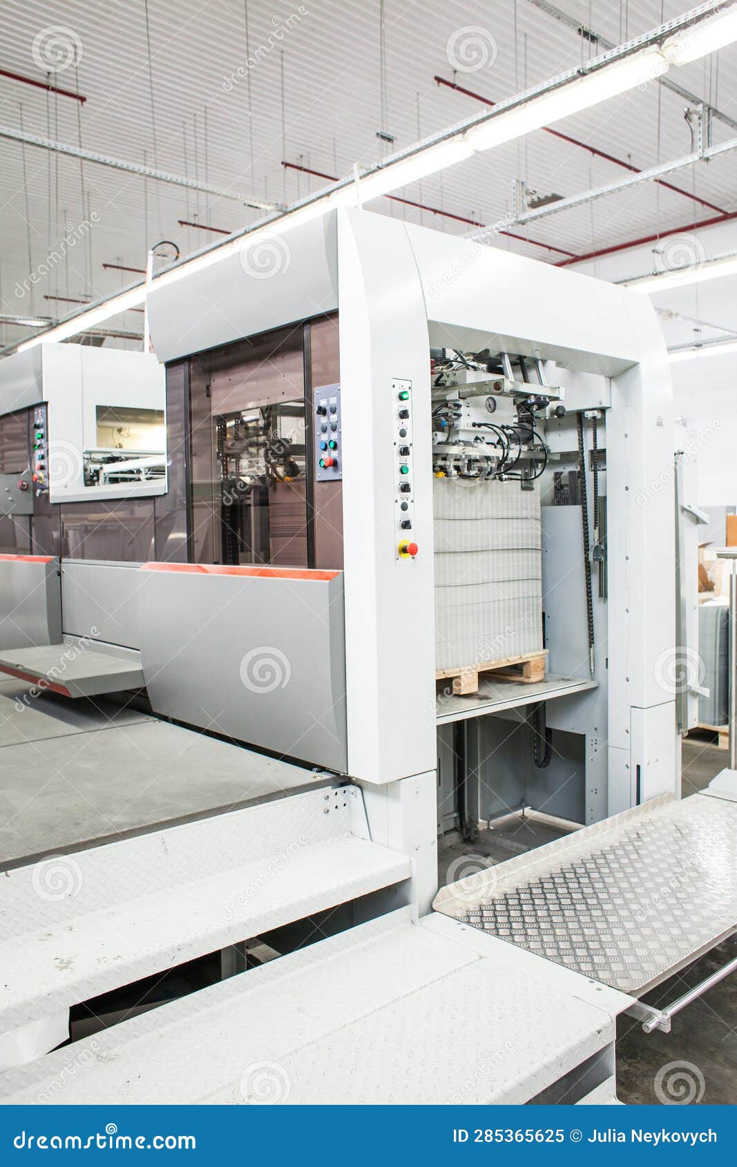 The Equipment for a Press. Offset Machine at the Printing Manufacturing ...