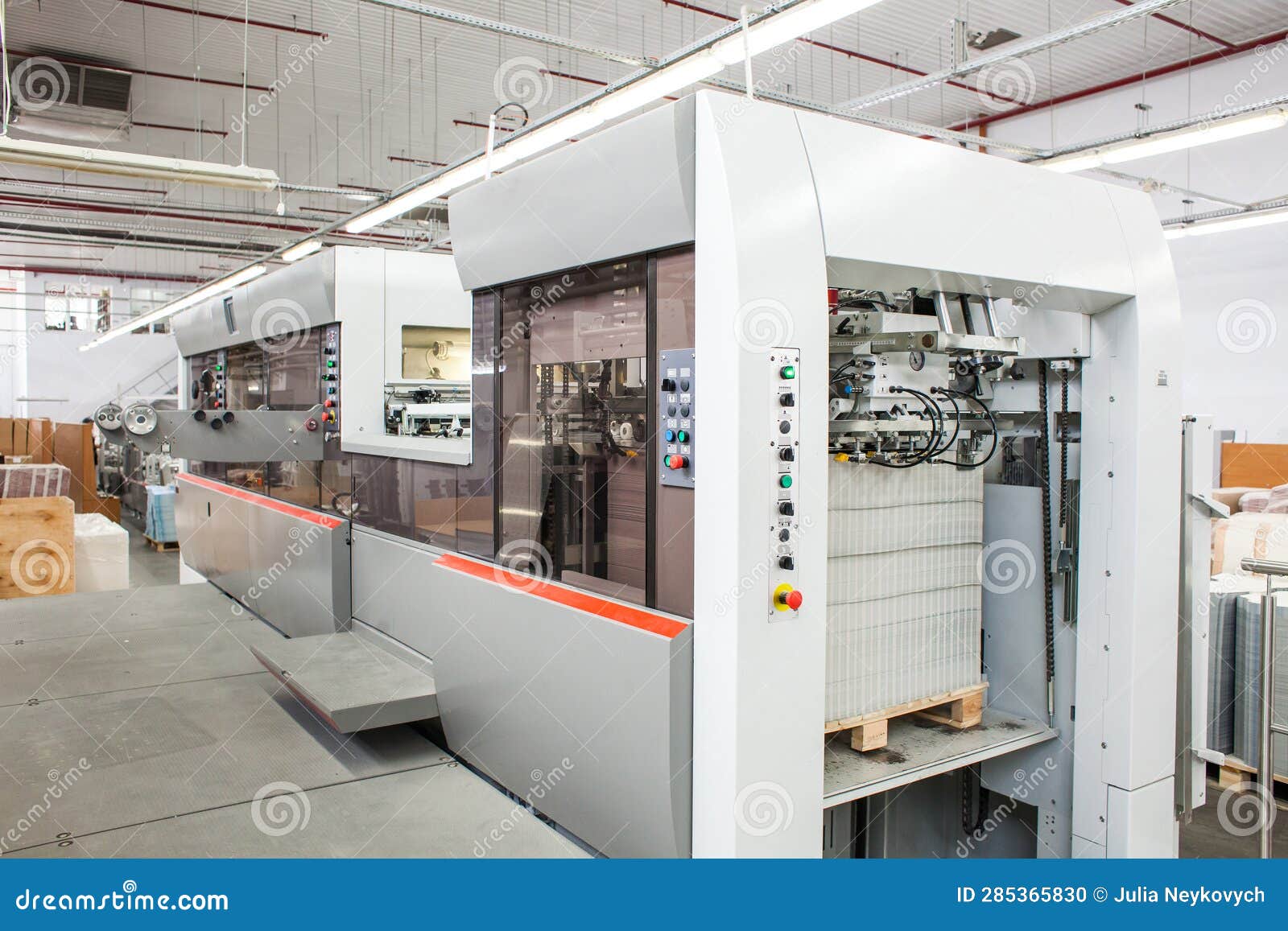 The Equipment for a Press. Offset Machine at the Printing Manufacturing ...