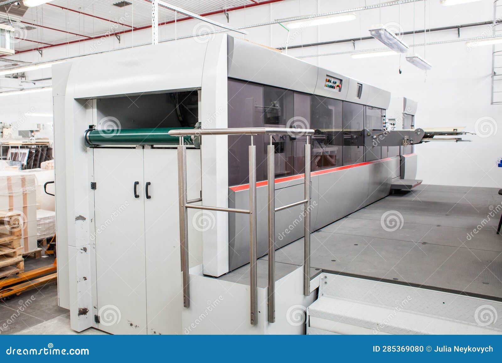 The Equipment for a Press. Offset Machine at the Printing Manufacturing ...
