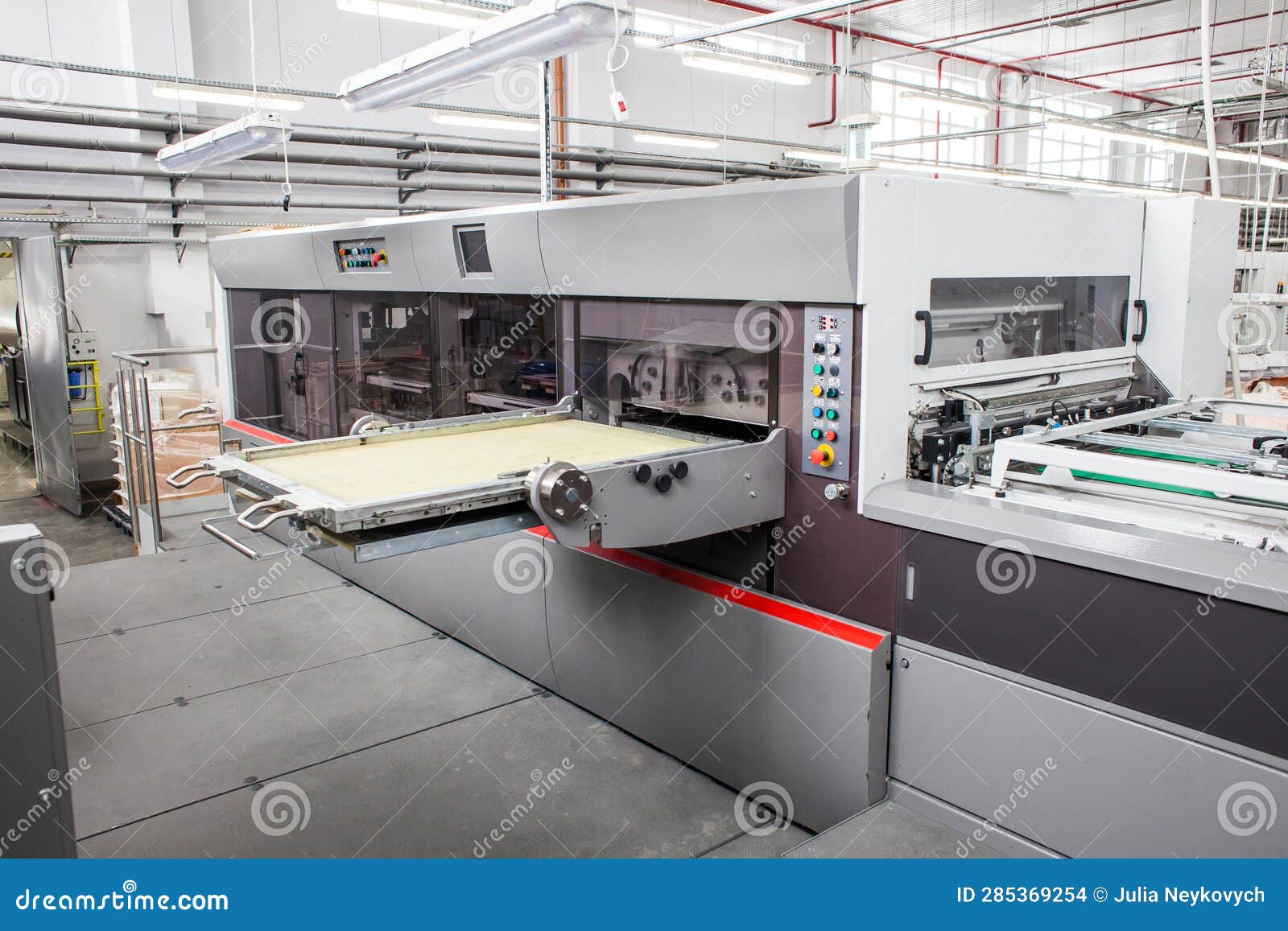 The Equipment for a Press. Offset Machine at the Printing Manufacturing ...