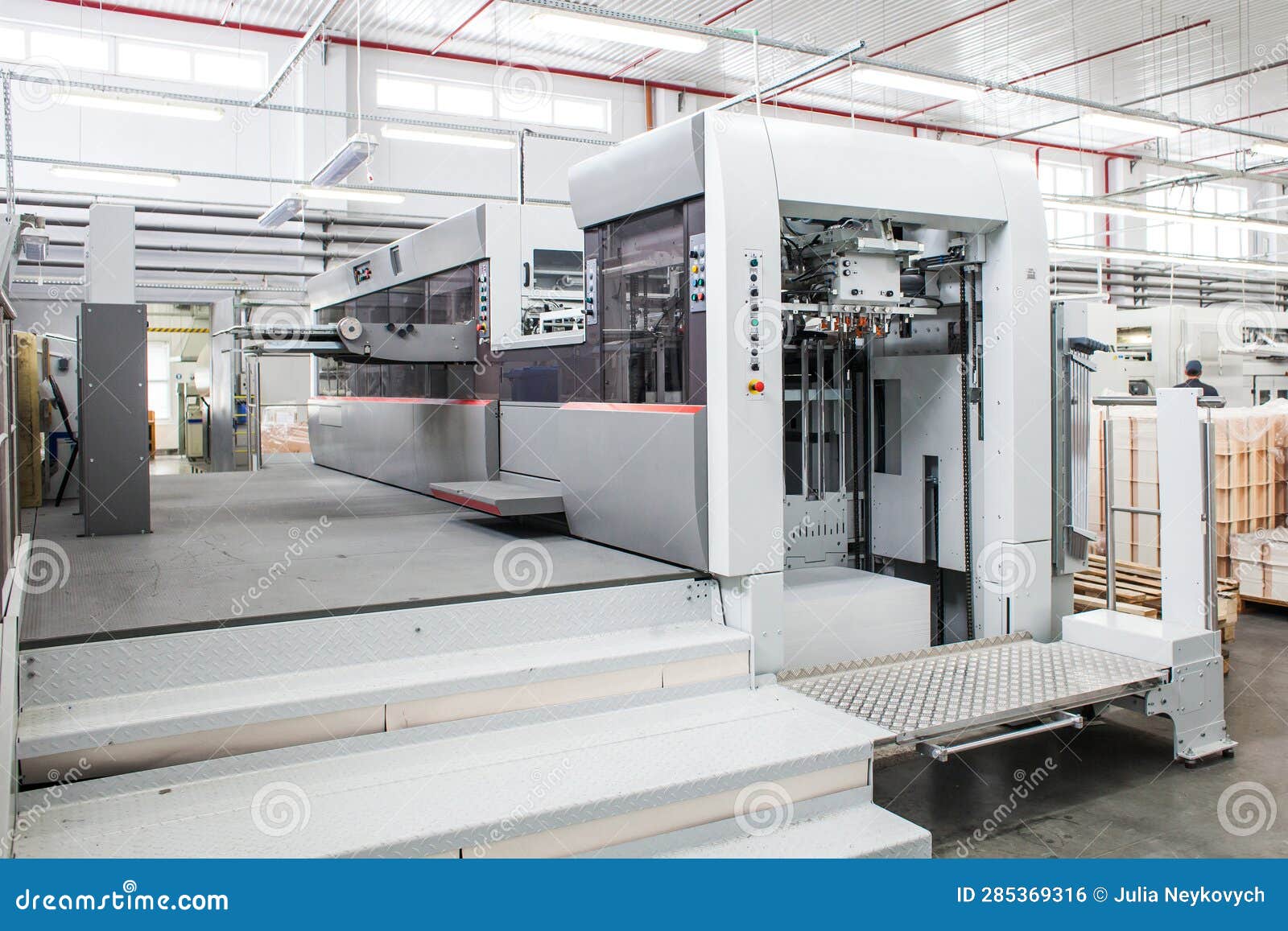 The Equipment for a Press. Offset Machine at the Printing Manufacturing ...