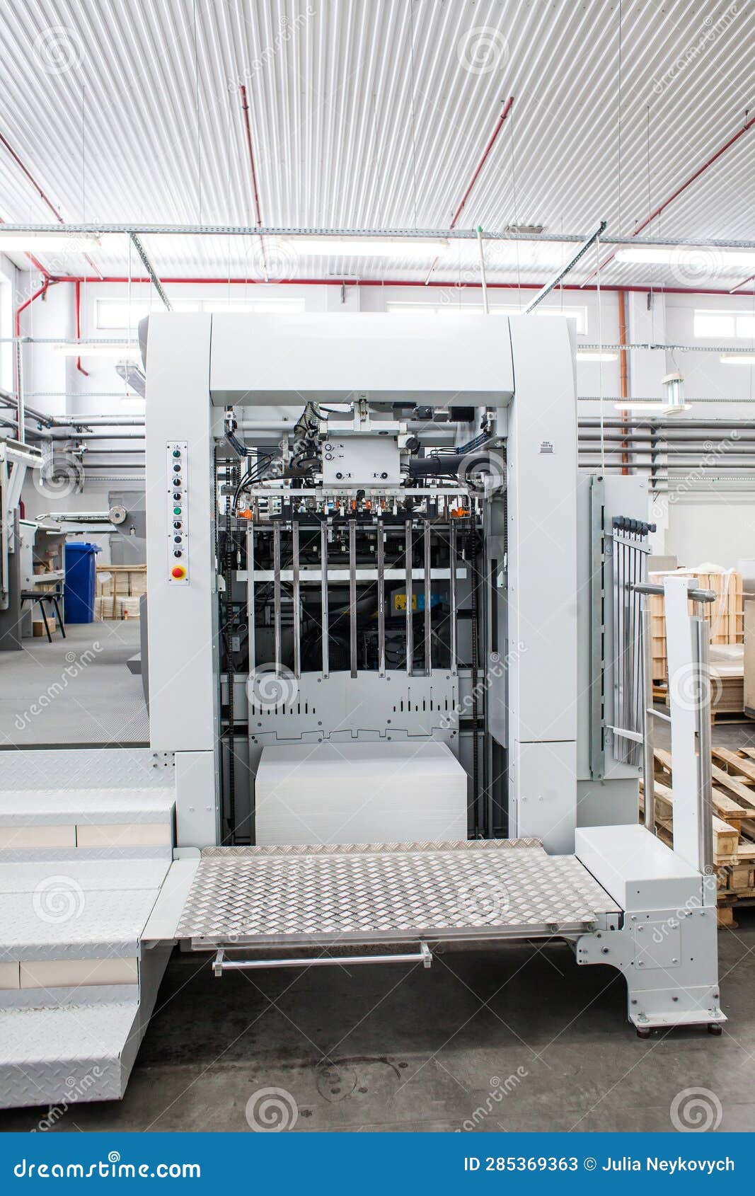 The Equipment for a Press. Offset Machine at the Printing Manufacturing ...