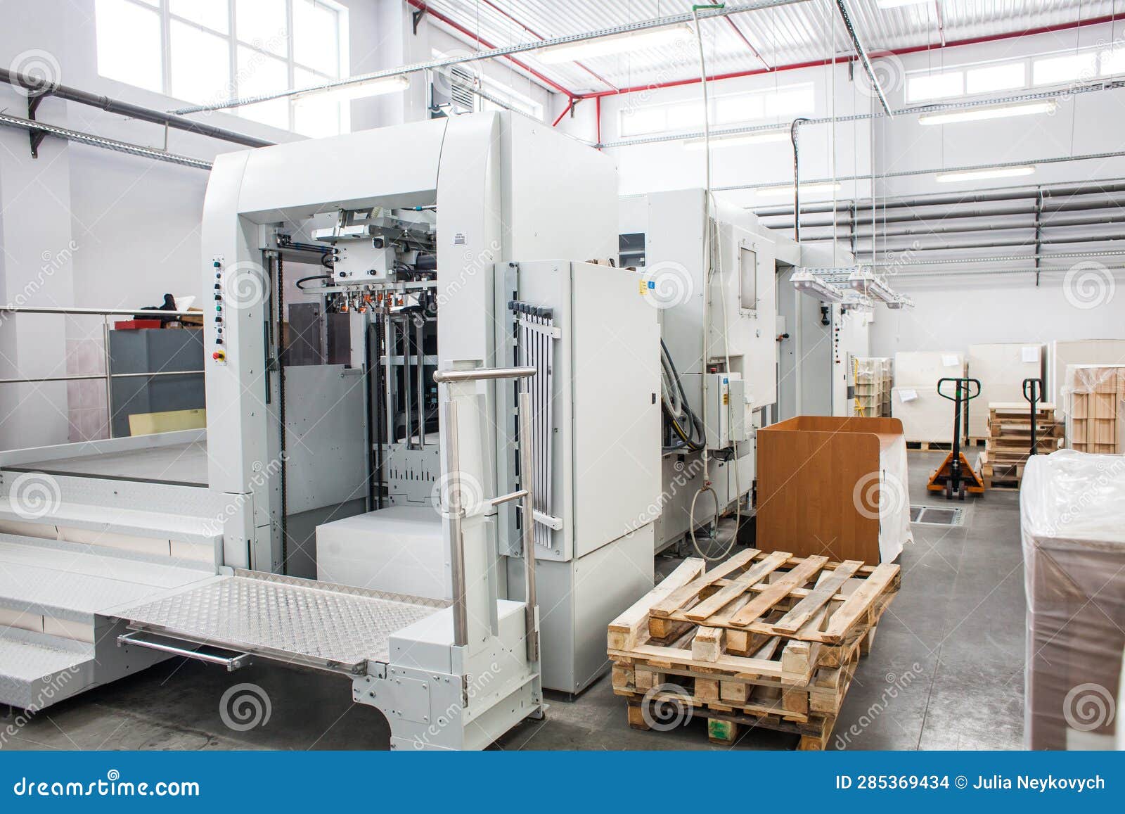 The Equipment for a Press. Offset Machine at the Printing Manufacturing ...