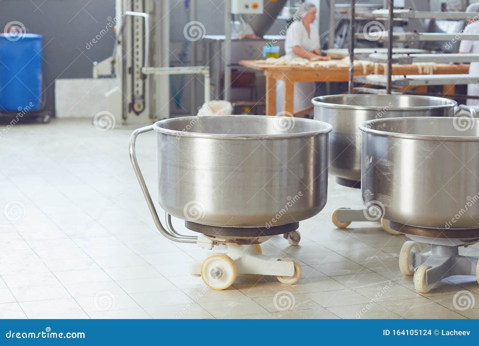 Equipment for the Production of Bread in the Bakery Stock Photo - Image ...