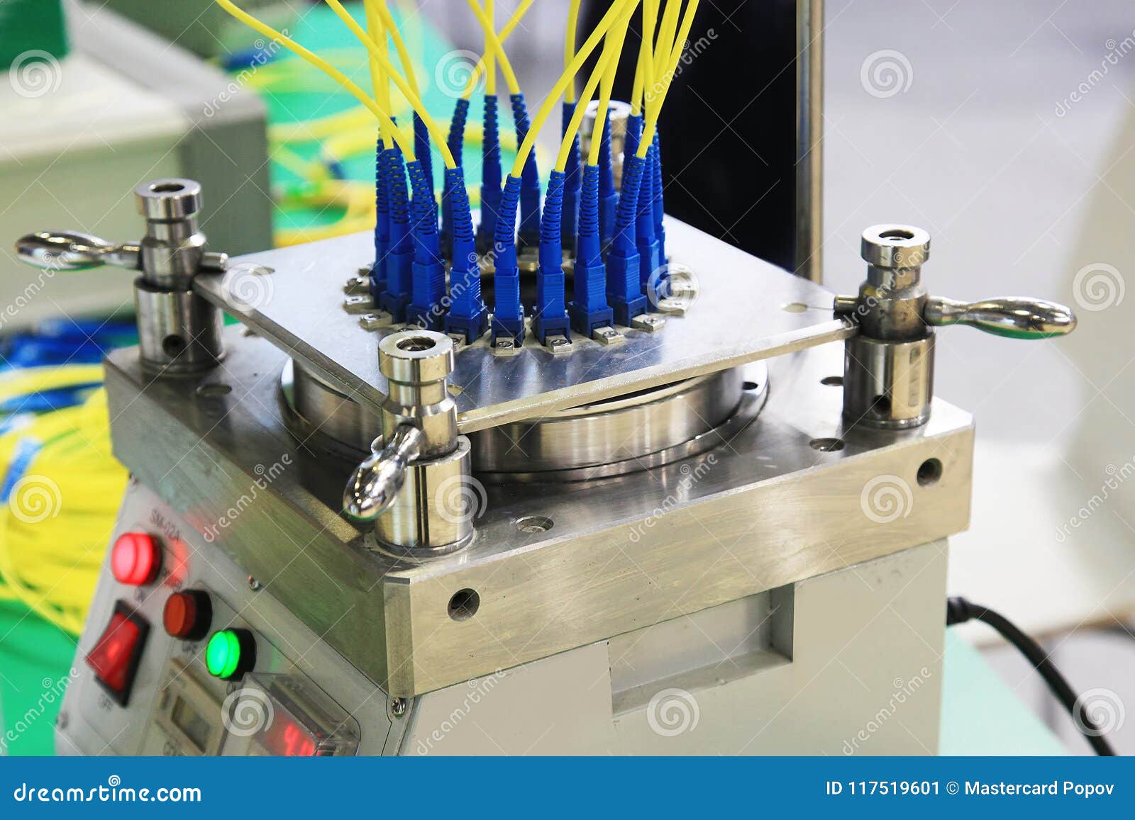 Optoelectronic Cables-end Grinding Stock Image - Image of data ...