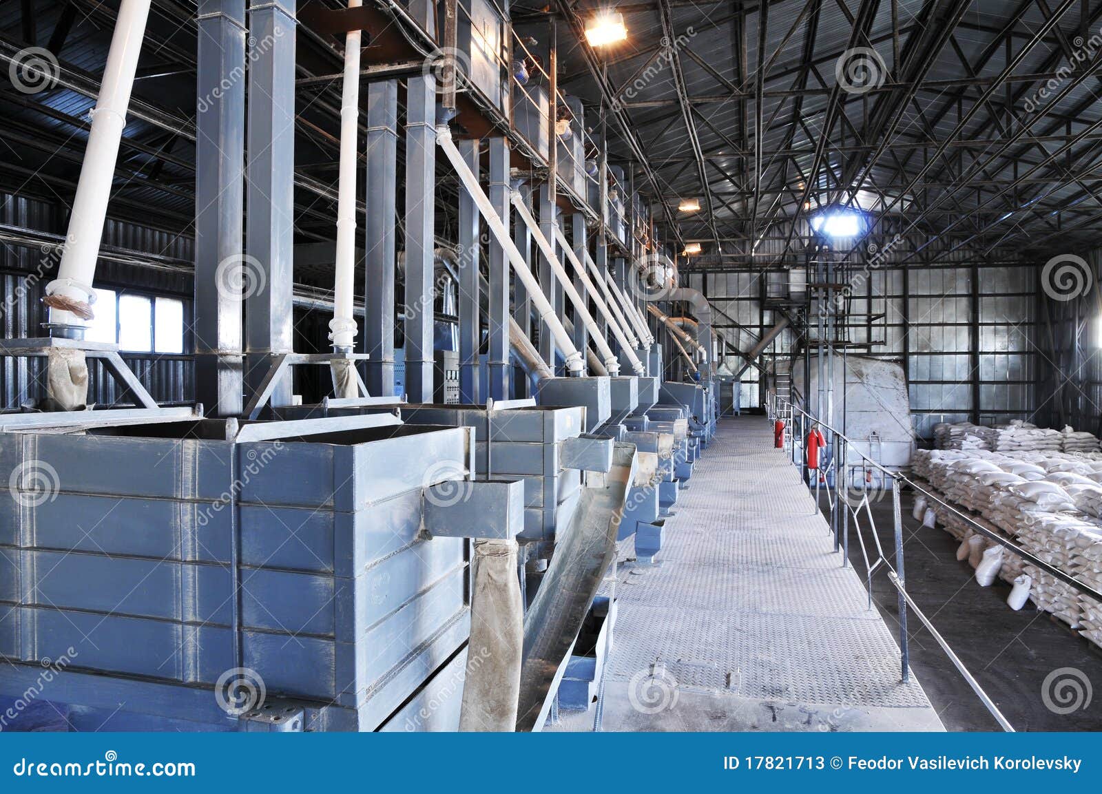 The Equipment of Rice Factory. Stock Image - Image of technology, food ...