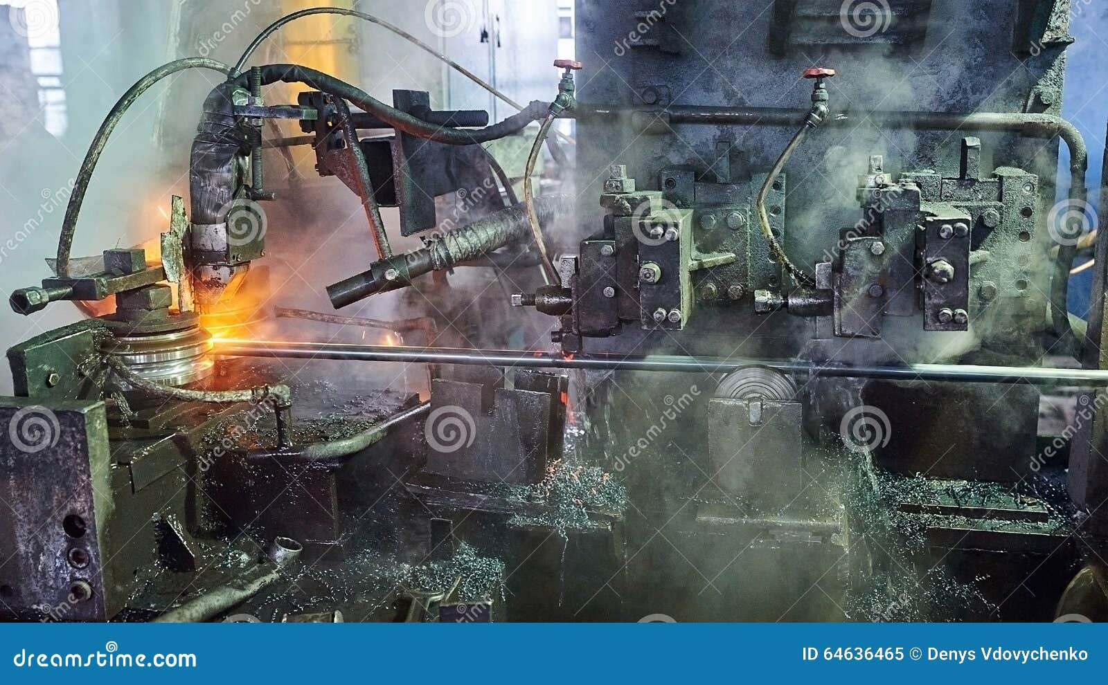 The Equipment of the Rolling Mill for Pipe Stock Image - Image of ...