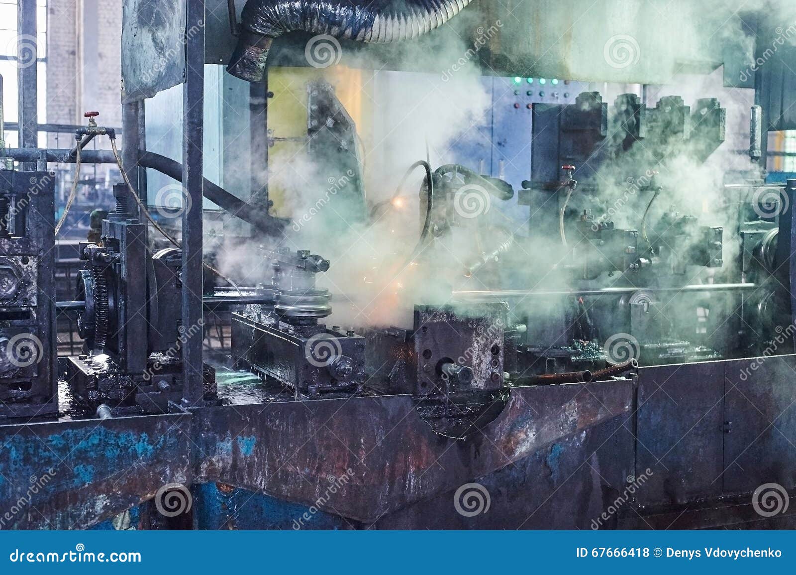 Equipment of the Rolling Mill for Pipe Stock Photo - Image of factory ...