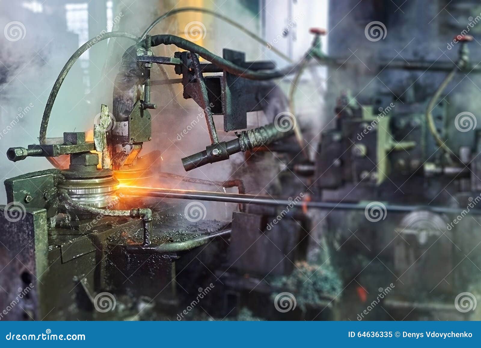 The Equipment of the Rolling Mill for Pipe Stock Image - Image of ...