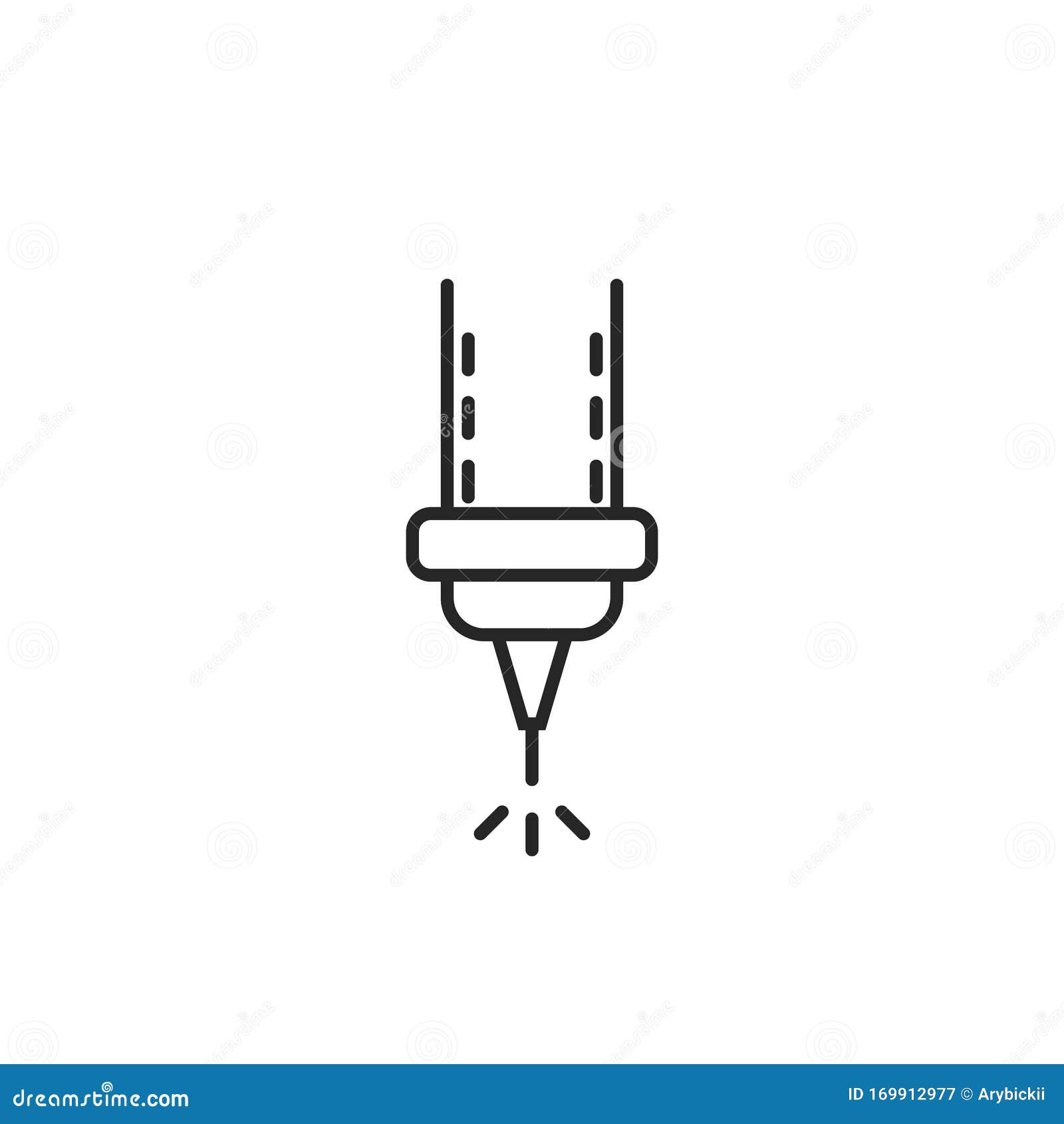 Sandblasting Gun Vector Icon | CartoonDealer.com #259750642