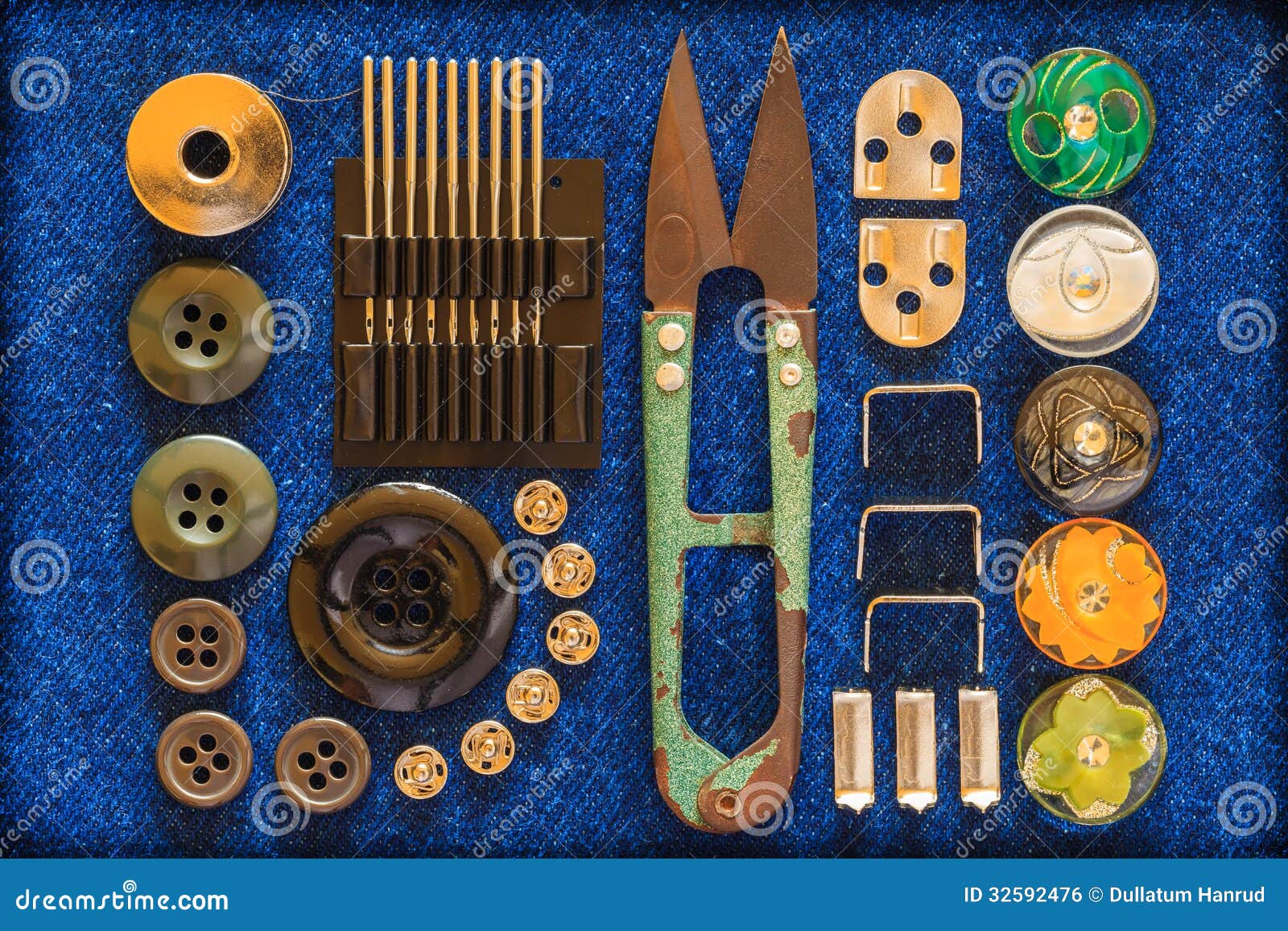 Equipment seamstress. stock photo. Image of seamstress - 32592476