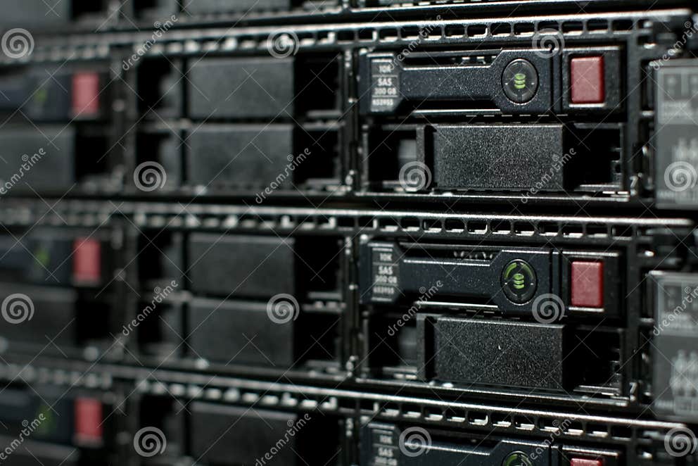 Equipment on the Shelves is the Data Center. Stock Photo - Image of ...