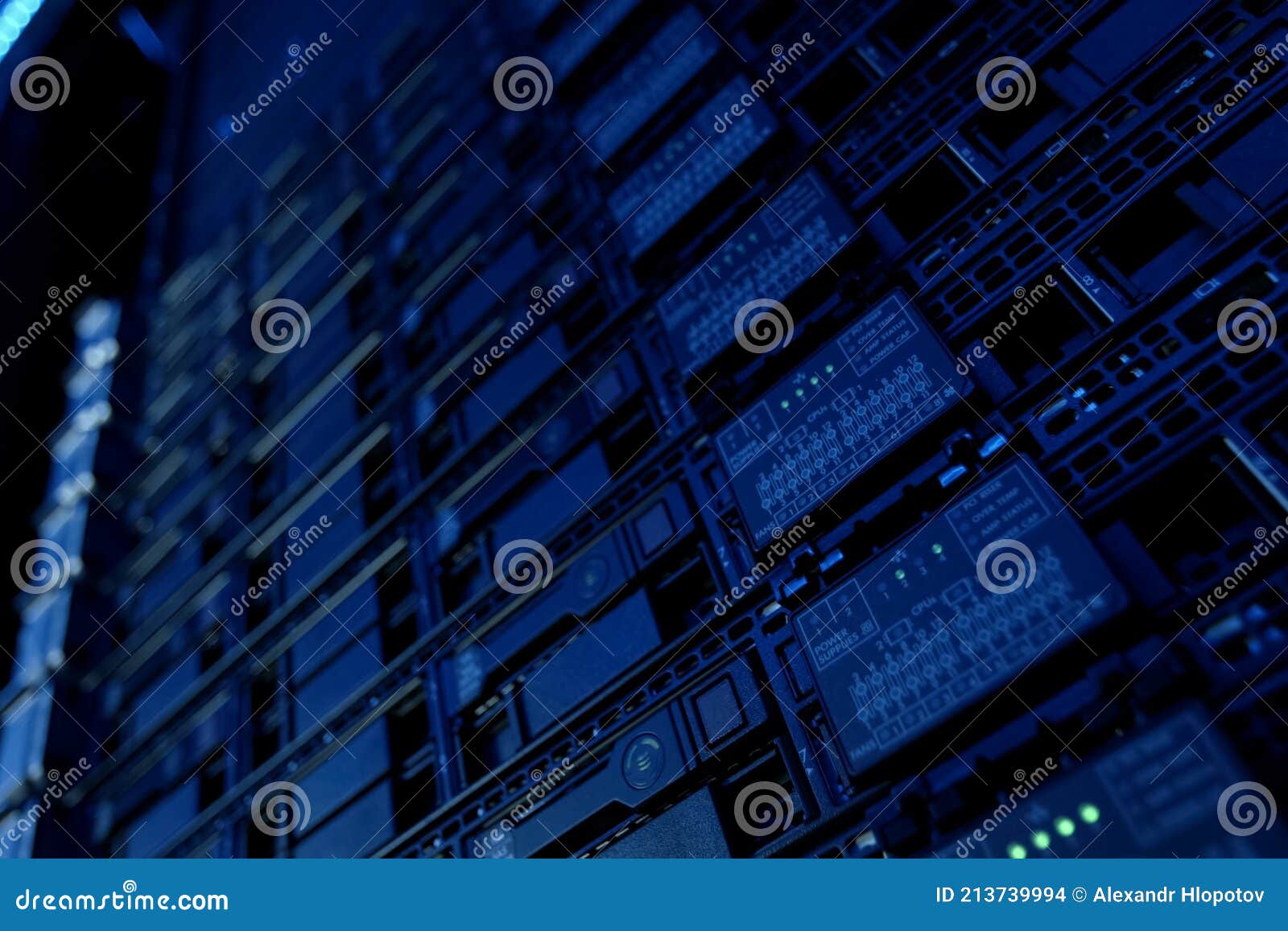 Equipment on the Shelves is the Data Center. Stock Photo - Image of ...