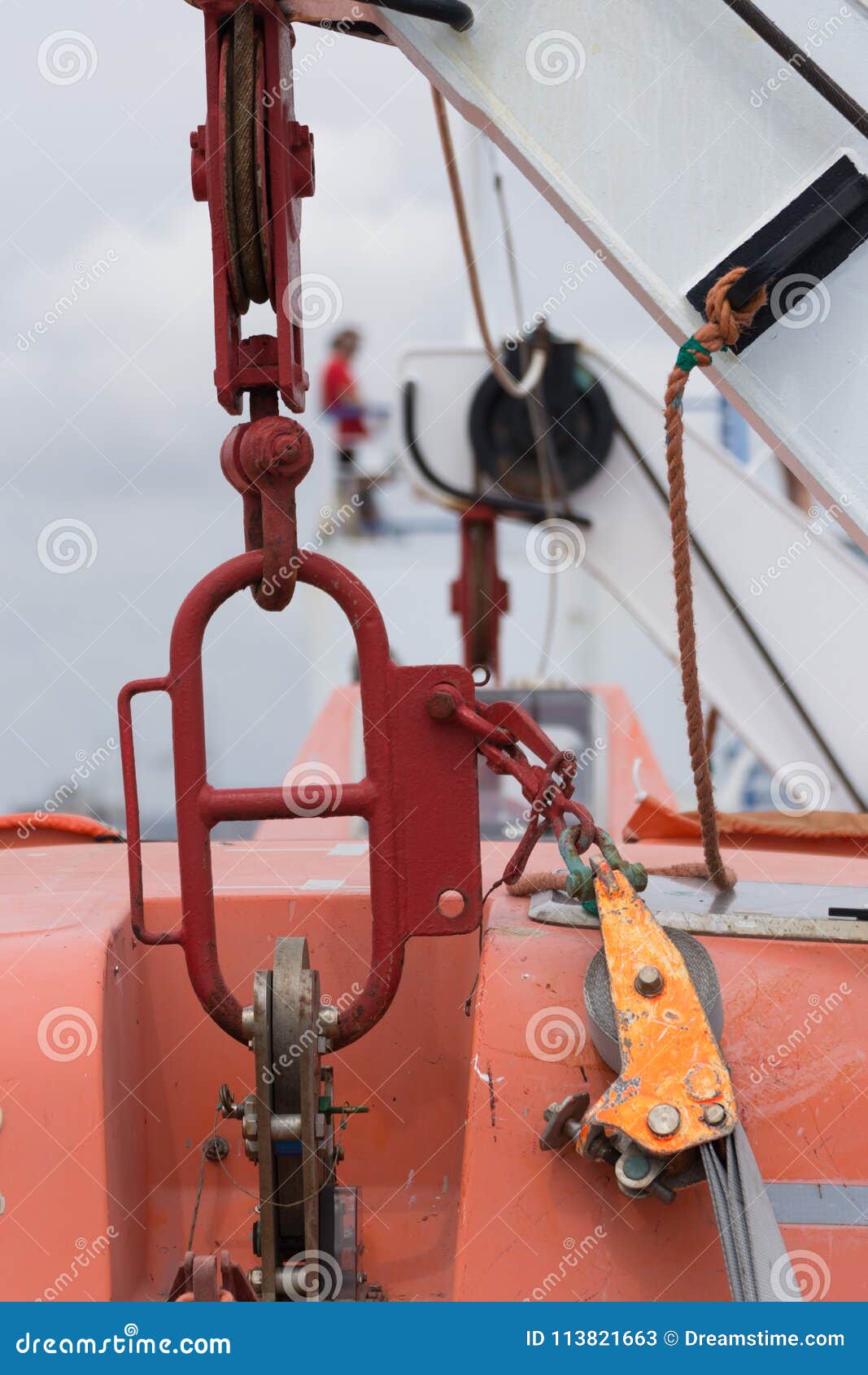 Equipment of a ship stock image. Image of equipment - 113821663