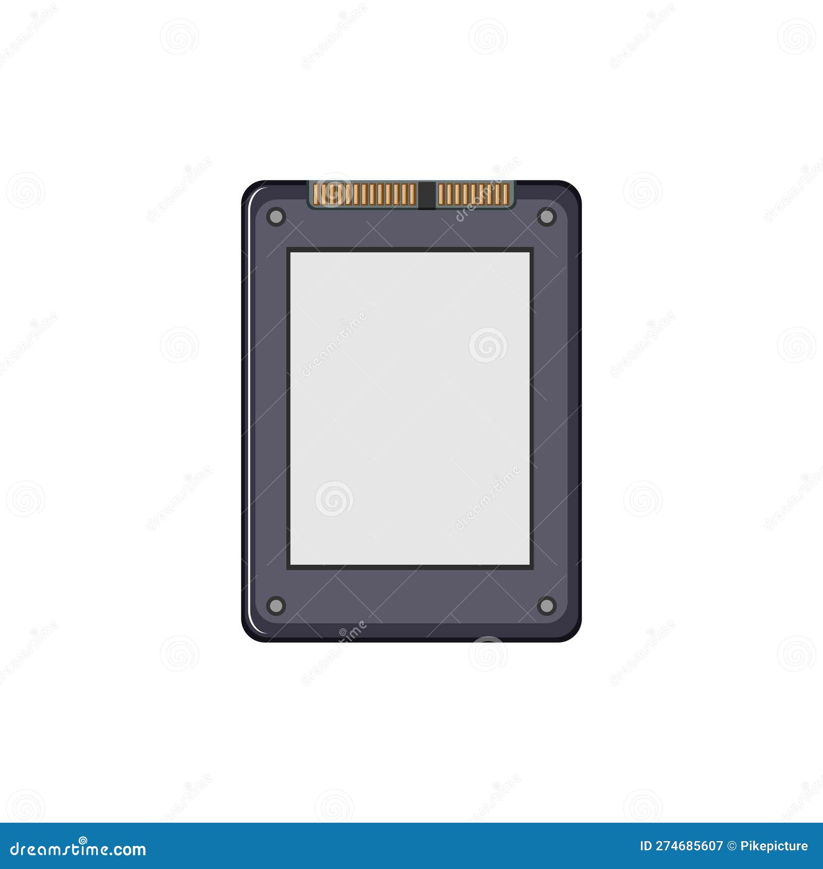 Equipment Ssd Storage Cartoon Vector Illustration Stock Illustration ...