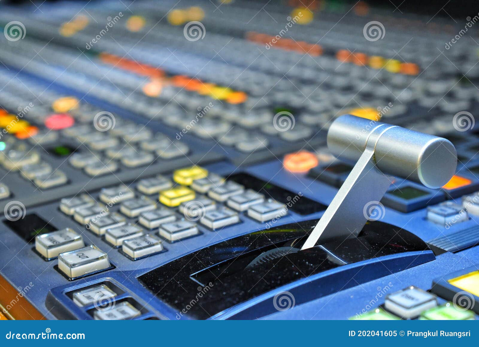 Equipment in Outside Broadcasting Van. Stock Image - Image of digital ...