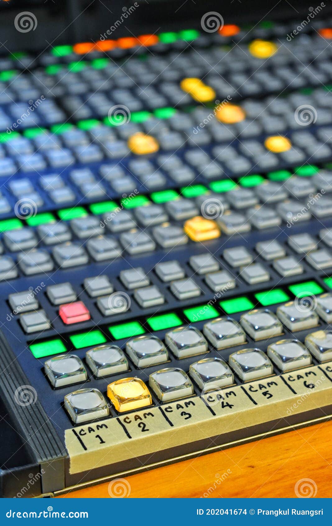 Equipment in Outside Broadcasting Van. Stock Photo - Image of ...
