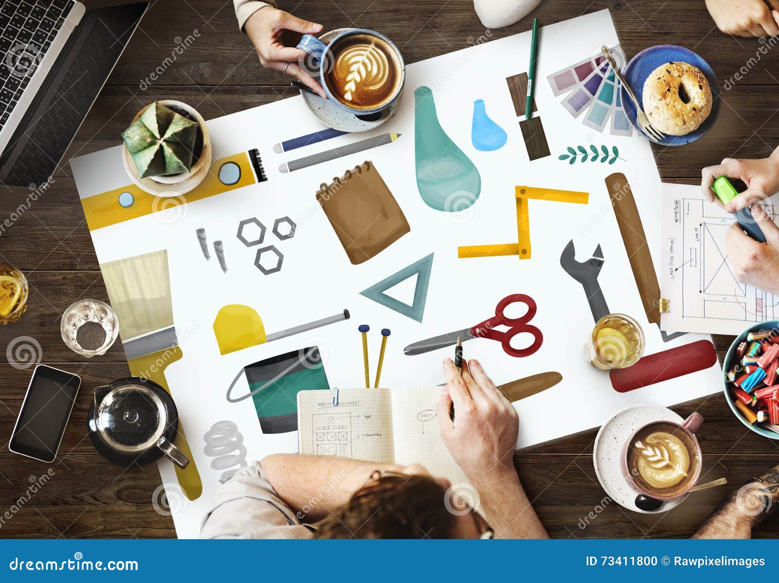 Equipment Tools Craft Construction Work Concept Stock Photo - Image of ...