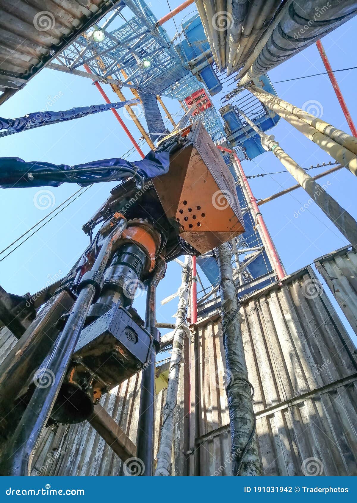 Equipment and Tools Inside the Rig. Stock Photo - Image of development ...