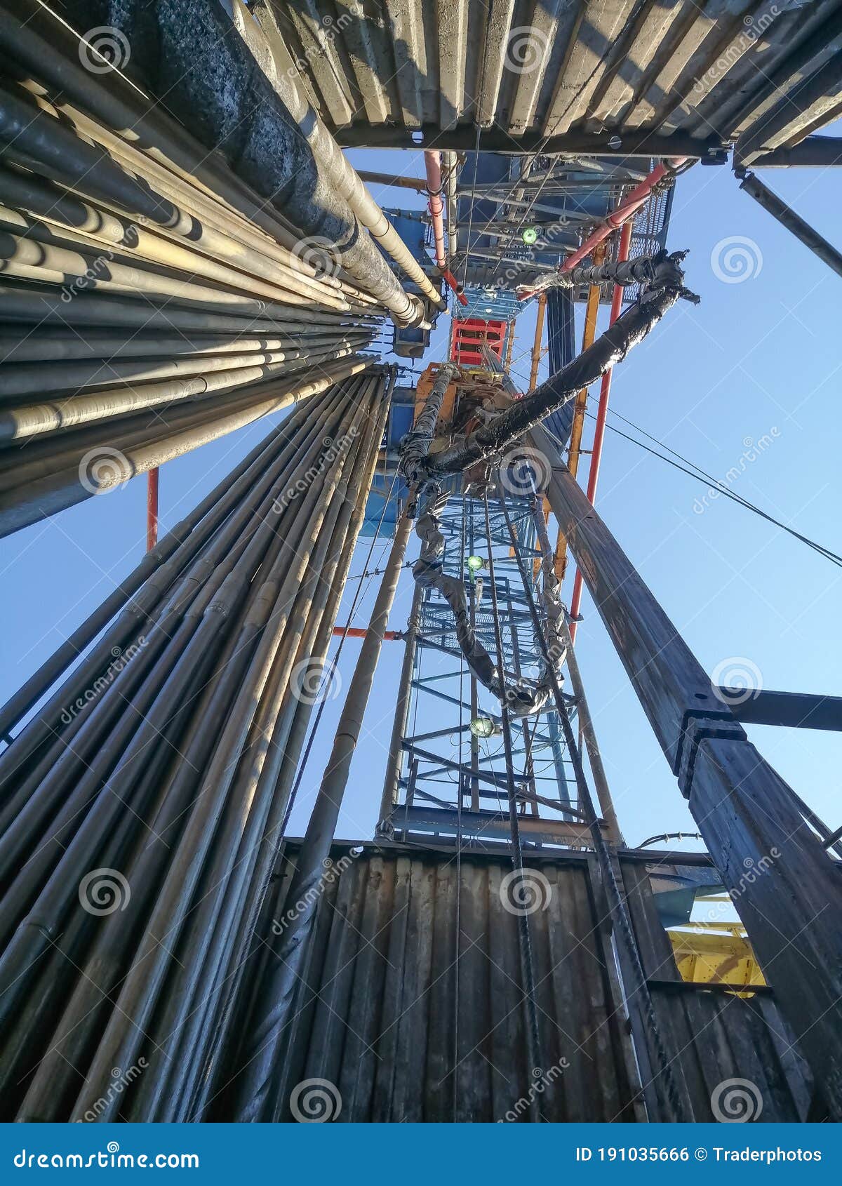 Equipment and Tools Inside the Rig. Stock Photo - Image of structure ...