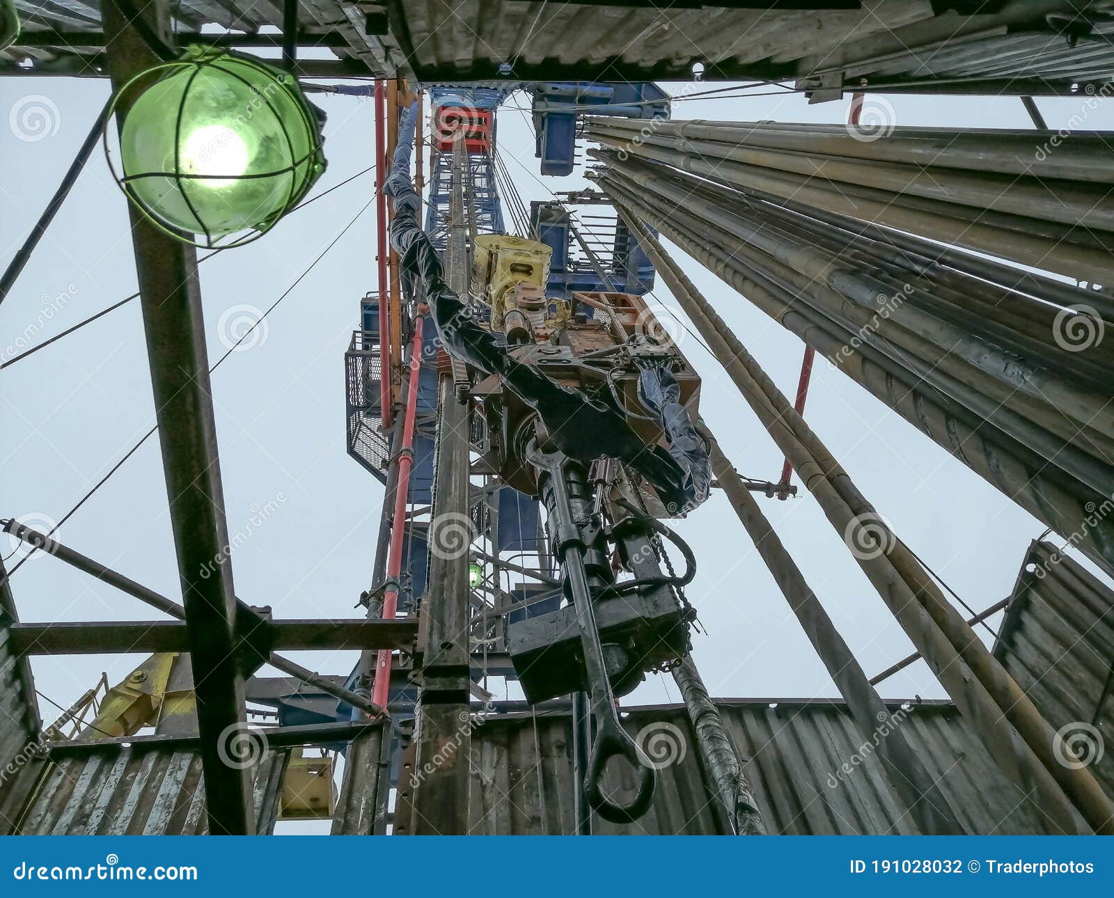 Equipment and Tools Inside the Rig. Stock Photo - Image of structure ...