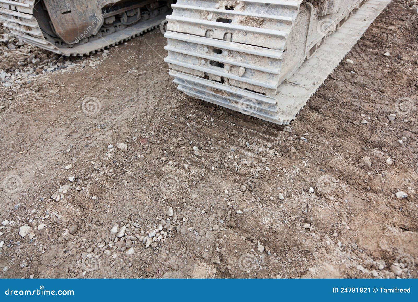 Equipment Tracks in Dirt stock image. Image of squish - 24781821