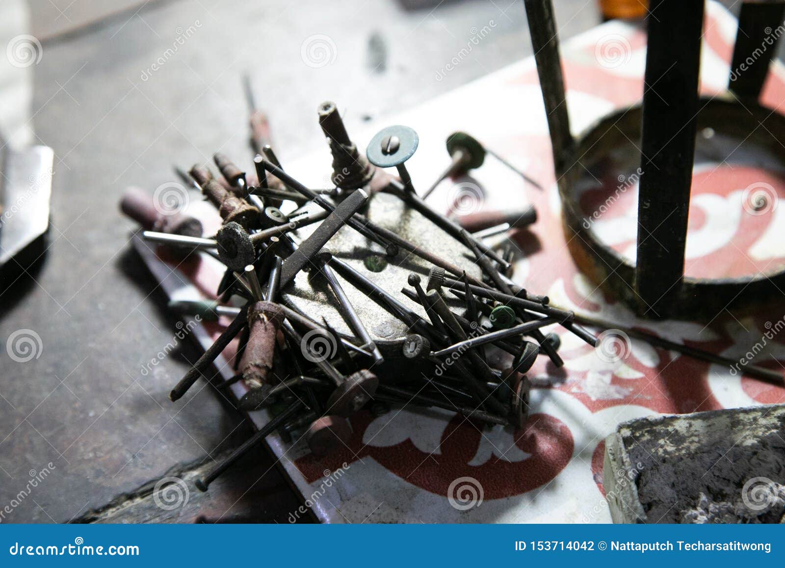 Equipment Used To Make Silverware Stock Photo - Image of handmade ...