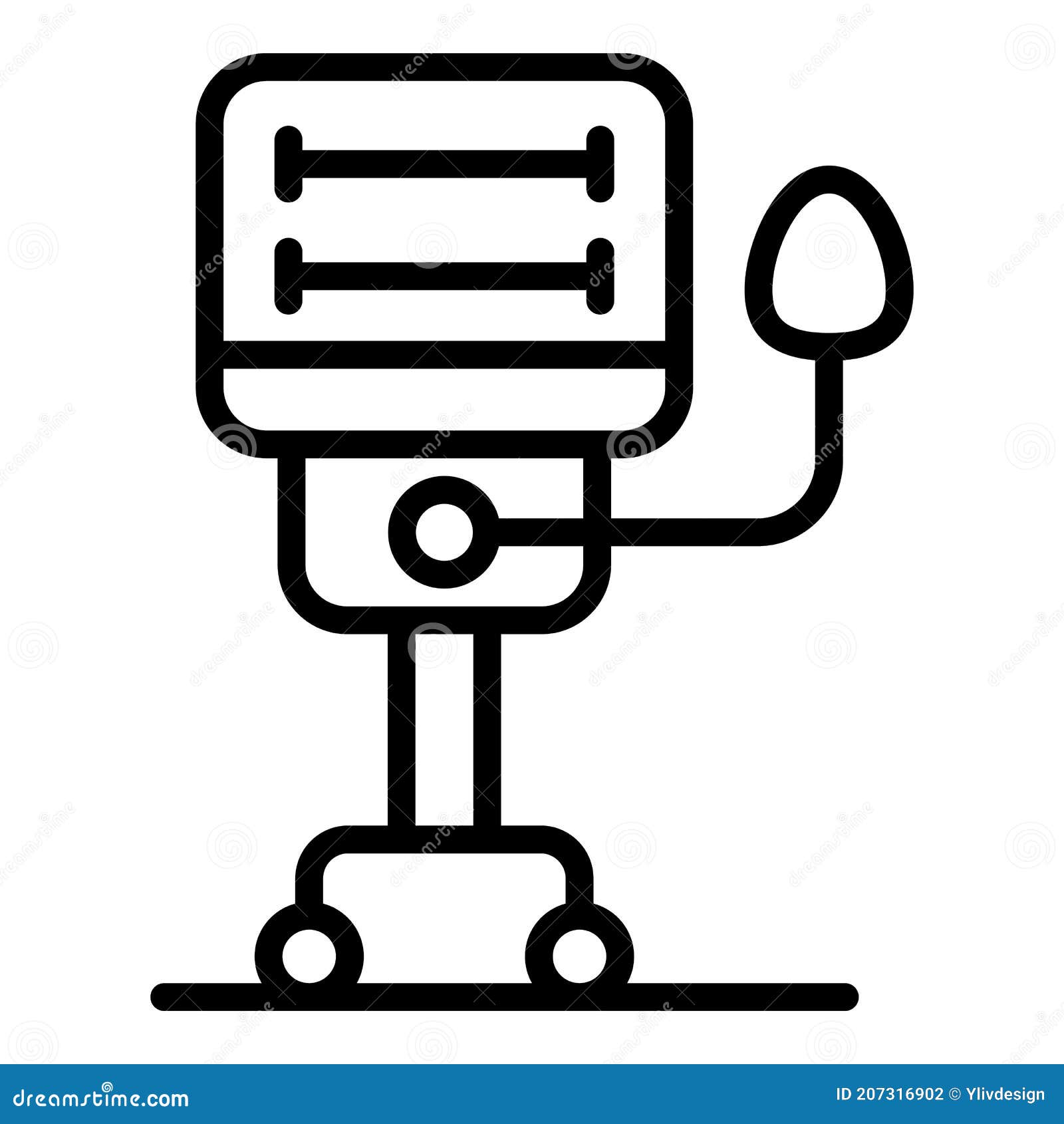 Equipment Ventilator Medical Machine Icon, Outline Style Stock ...