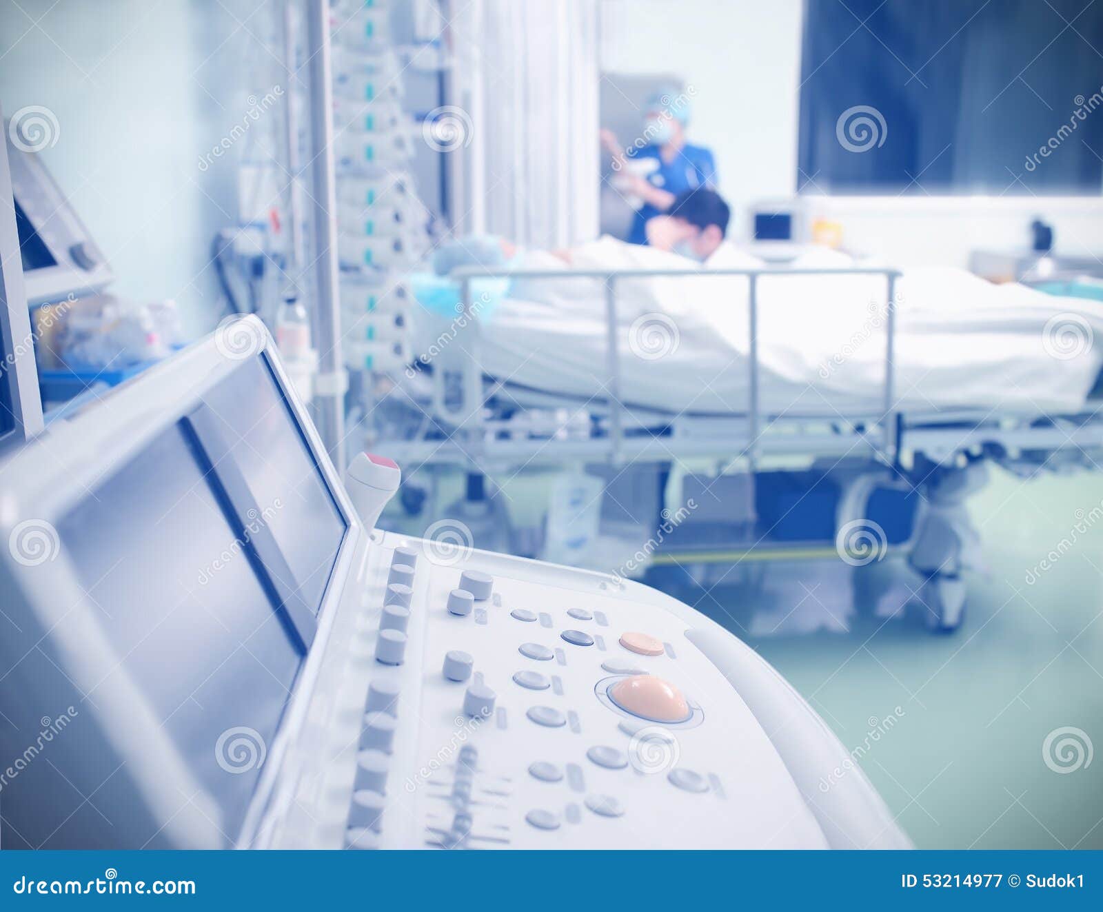 Equipment Ward Patient in the ICU Stock Image - Image of services ...