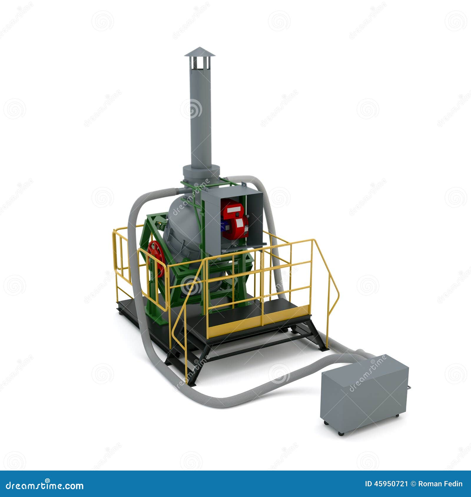 Equipment on a White Background, Isolated Stock Illustration ...