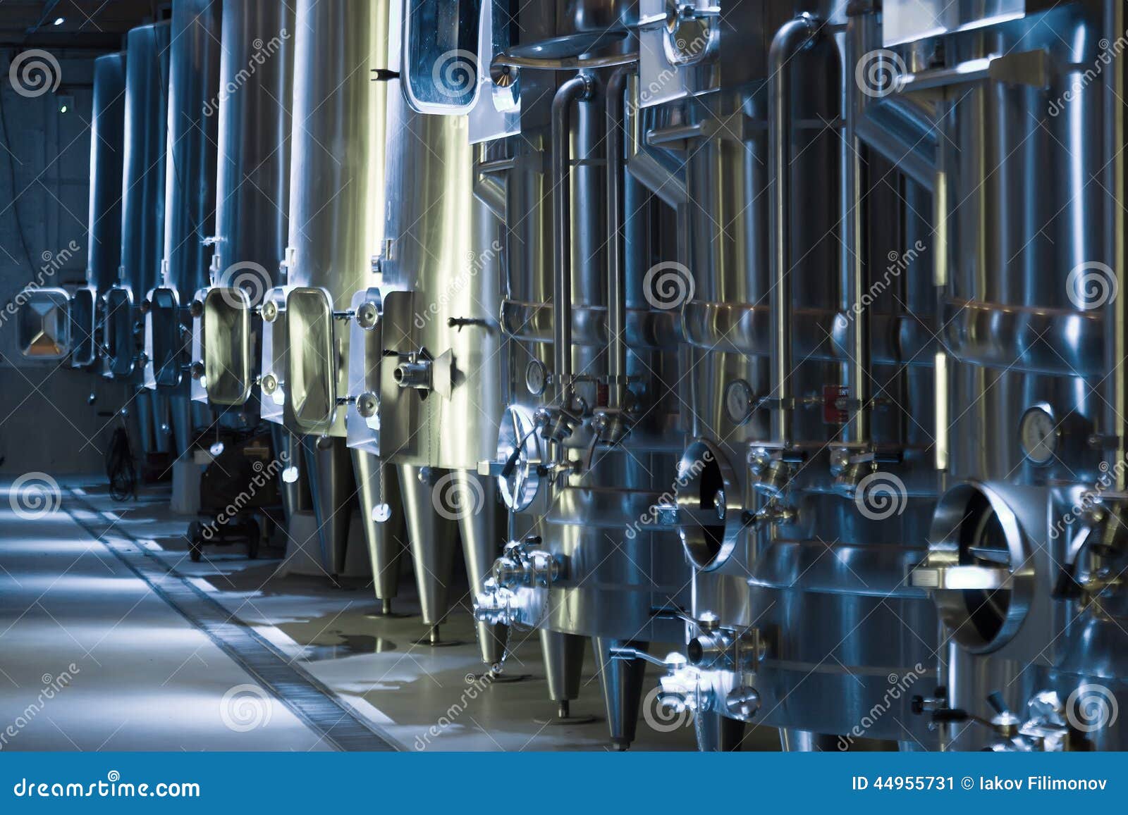 Equipment of Winery Factory Stock Image - Image of agriculture ...