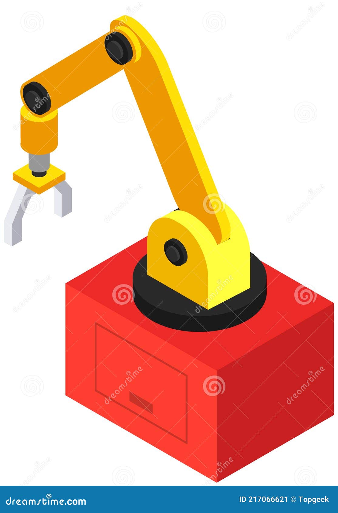 Equipment for Work in Production. Mechanical Hand, Robotic Arm ...