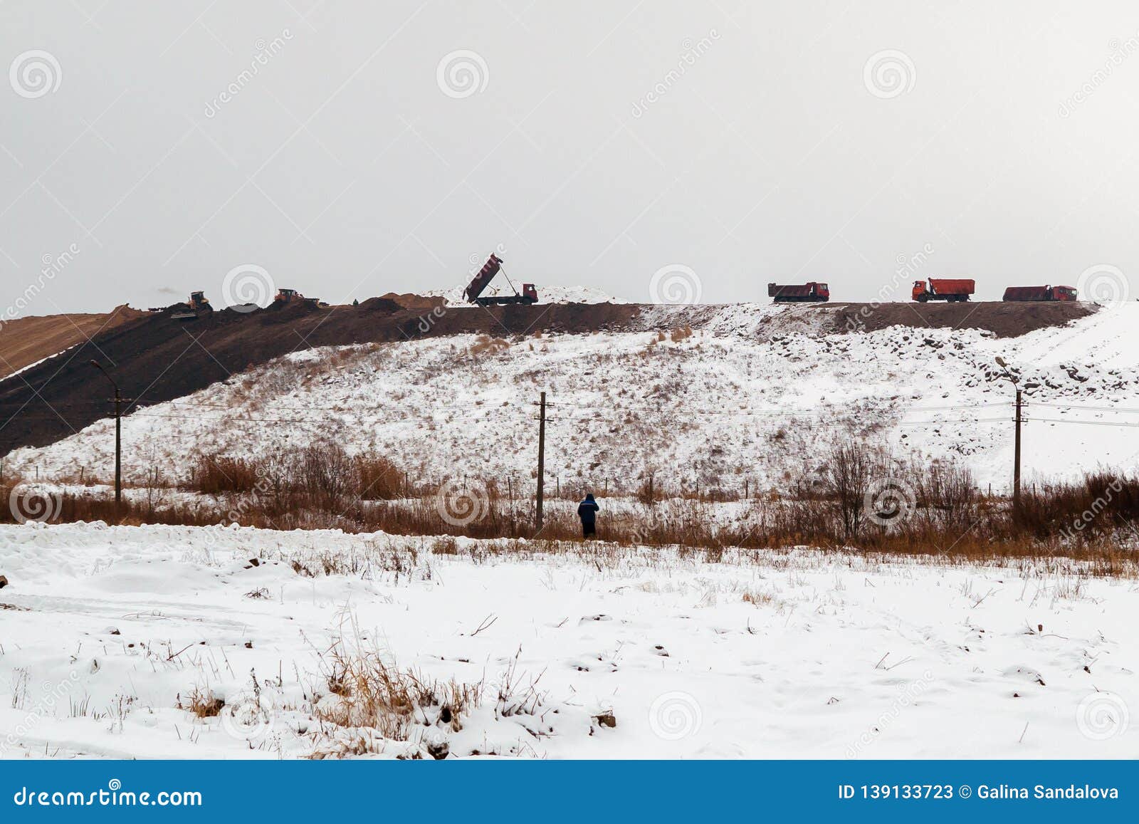 Equipment Works in the Process of Waste Disposal and Landfill ...