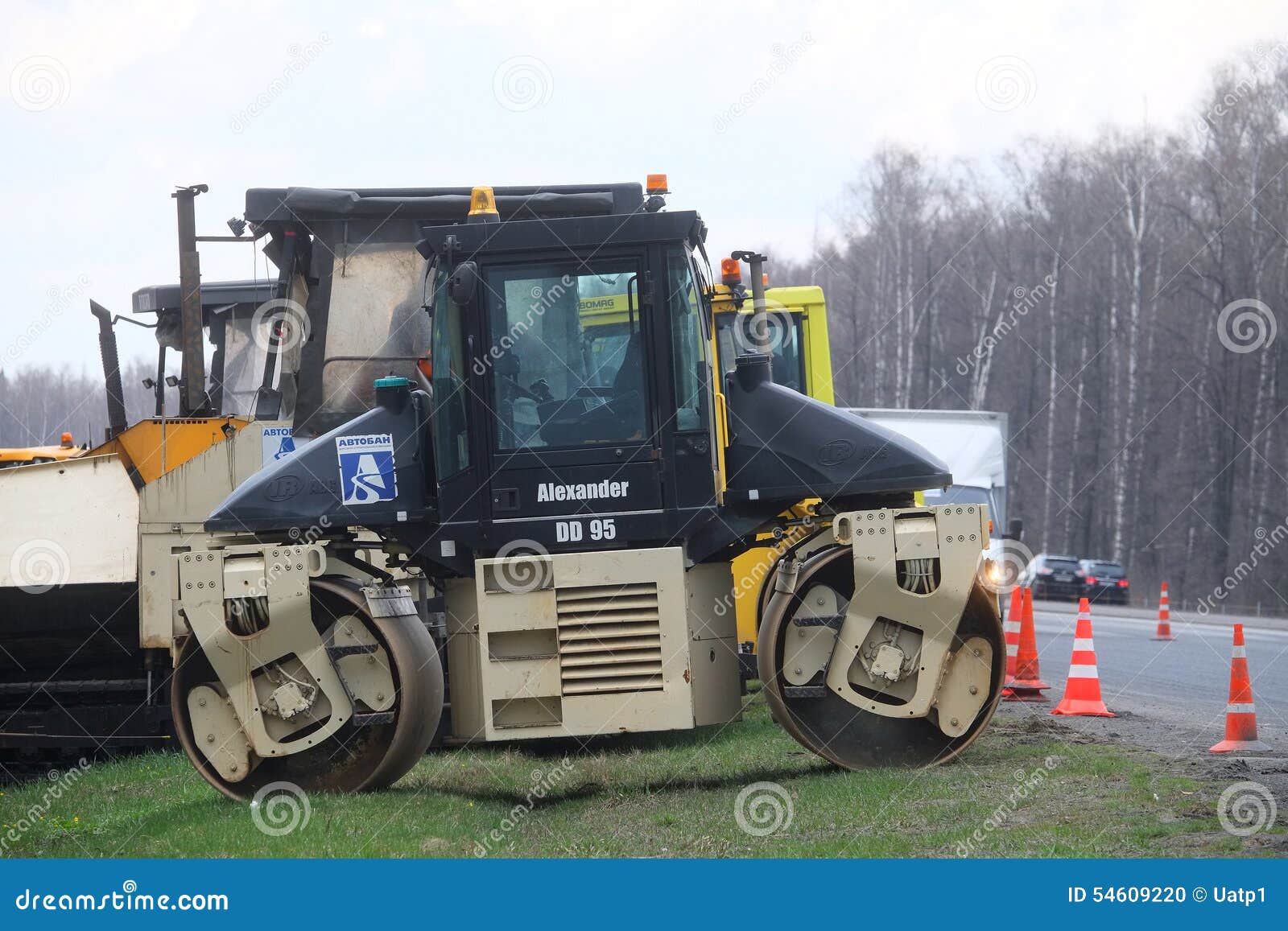 Equipment Works at Repair of the Road Editorial Image - Image of lane ...