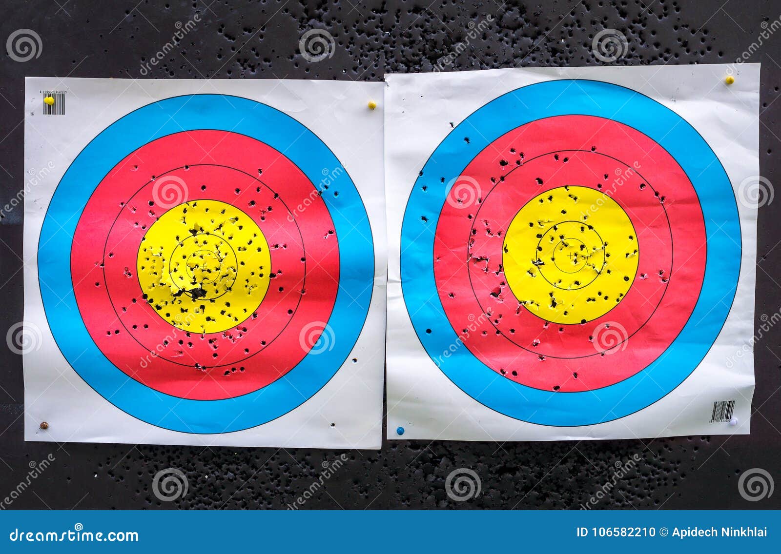 Color of Target Face Papers Stock Photo - Image of purpose, gold: 106582210