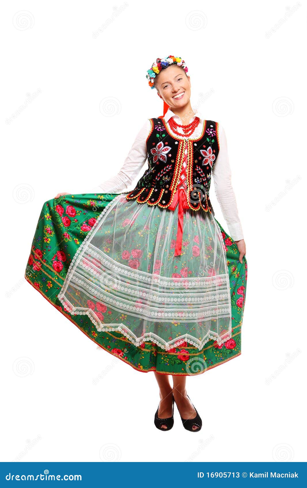 Equipo polaco tradicional imagen de archivo. Imagen de bailando - 16905713