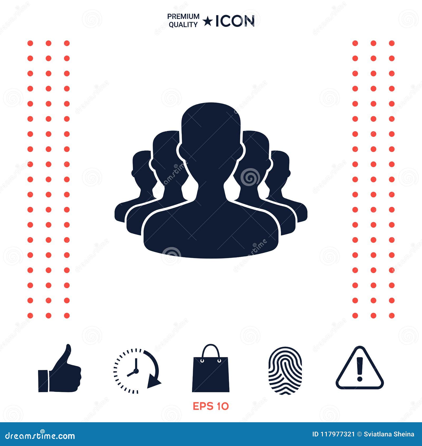 Equipo, símbolo del icono ilustración del vector. Ilustración de ...