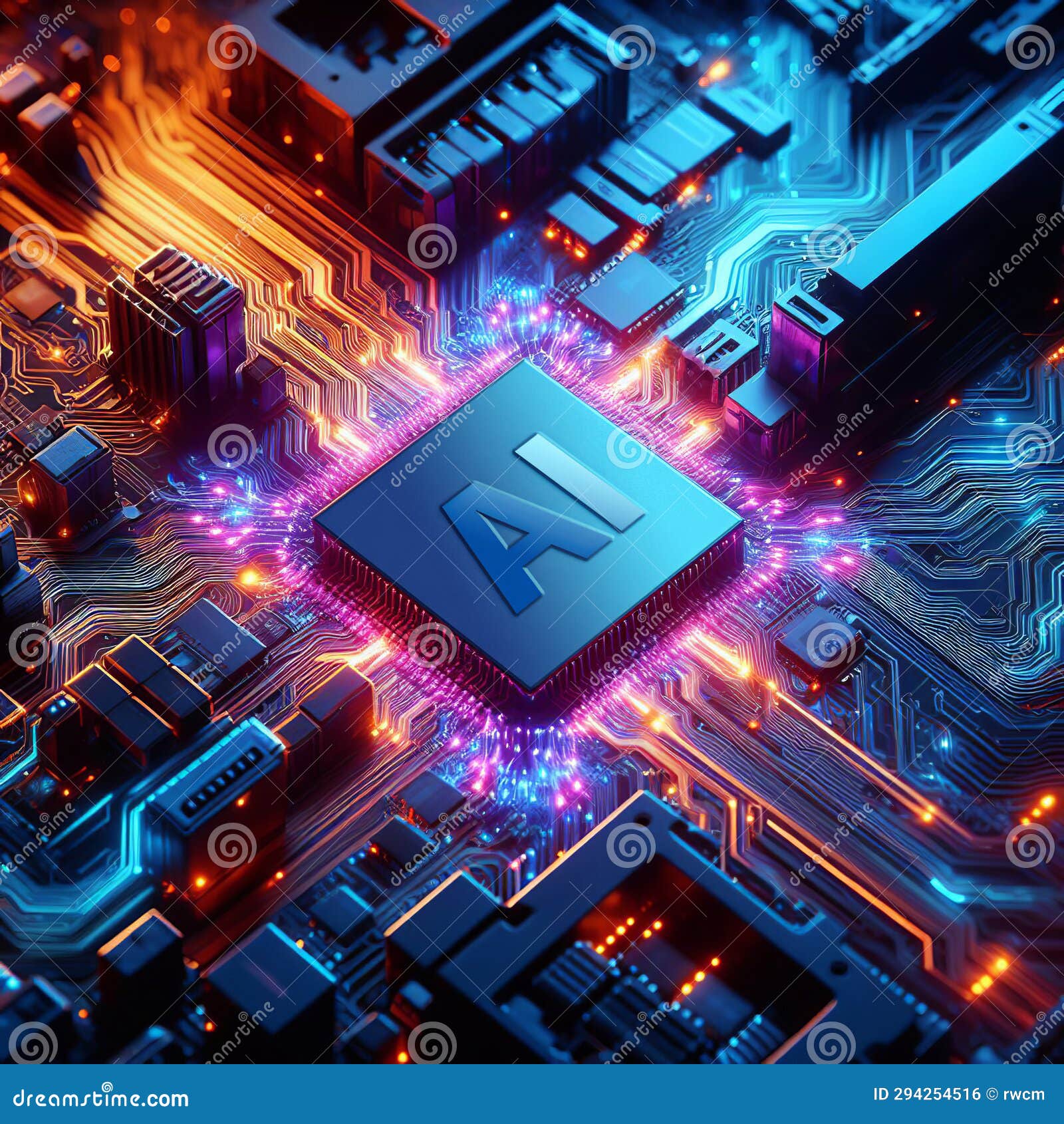 Computer Circuit Board with Neuro Chip: Riding the Next-Gen Ai ...