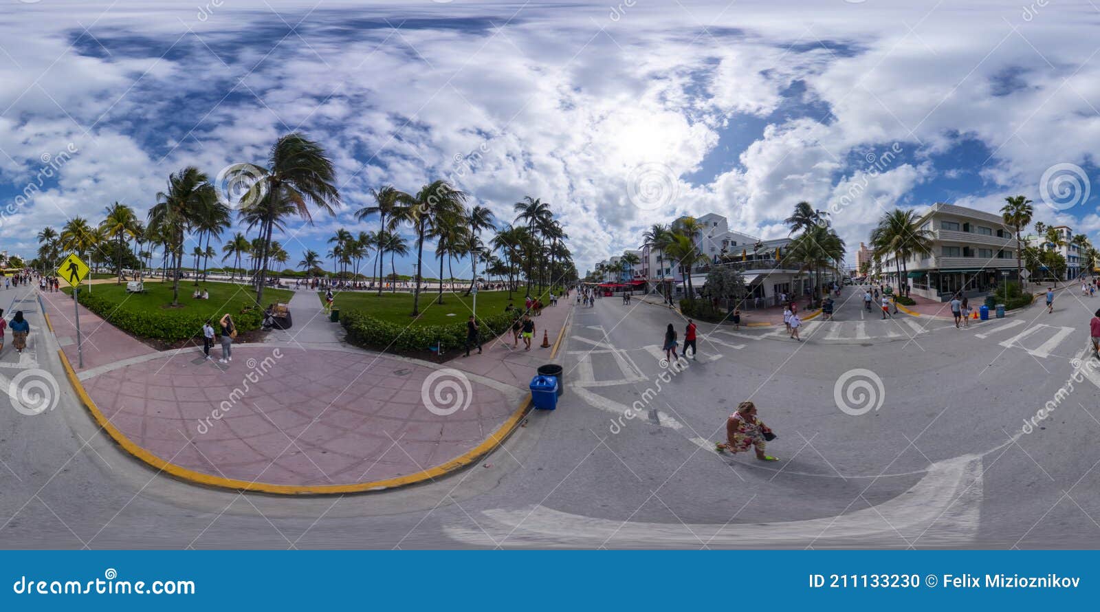 360 Equirectangular Image Miami Beach SOBE Ocean Drive Destination ...