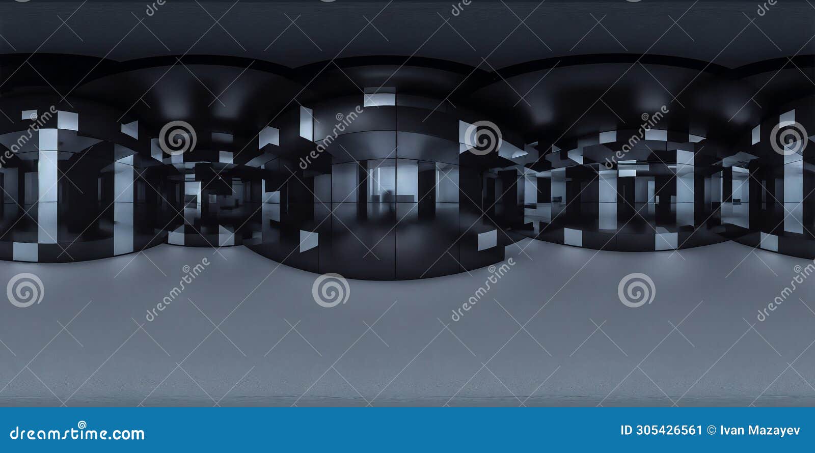 Equirectangular Panorama 360 Degrees Background, Modern High Contrast ...