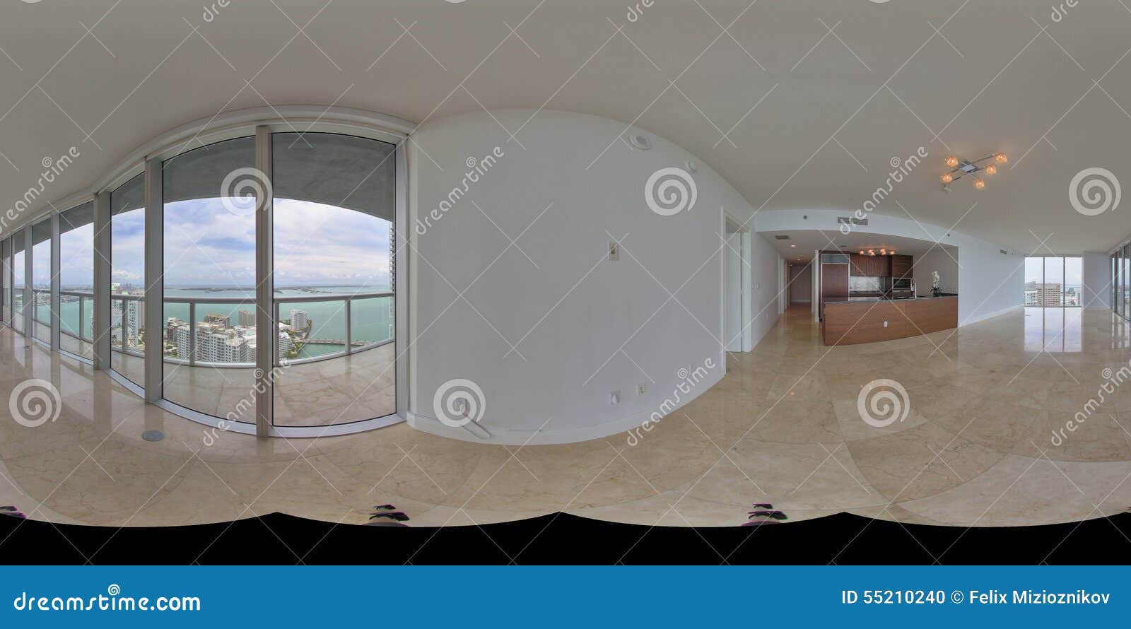 Equirectangular Panoramic Living Room Photo Stock Photo - Image of ...