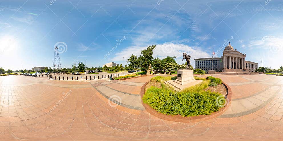 360 Equirectangular Photo Oklahoma State Capitol Building Stock Image ...