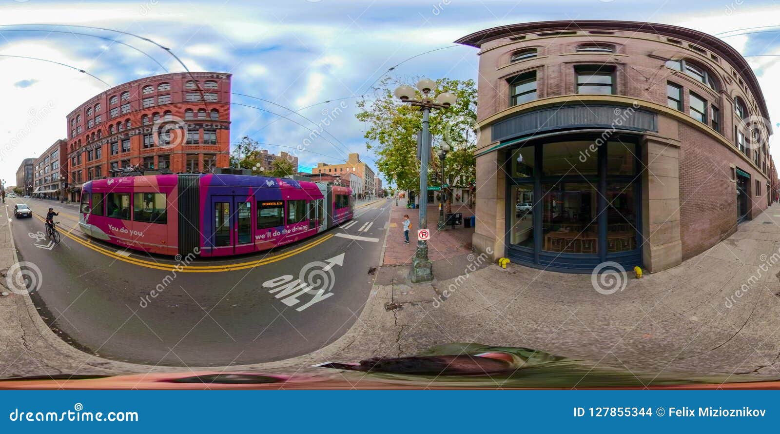 360 Equirectangular Spherical Photo of Downtown Seattle Washington ...