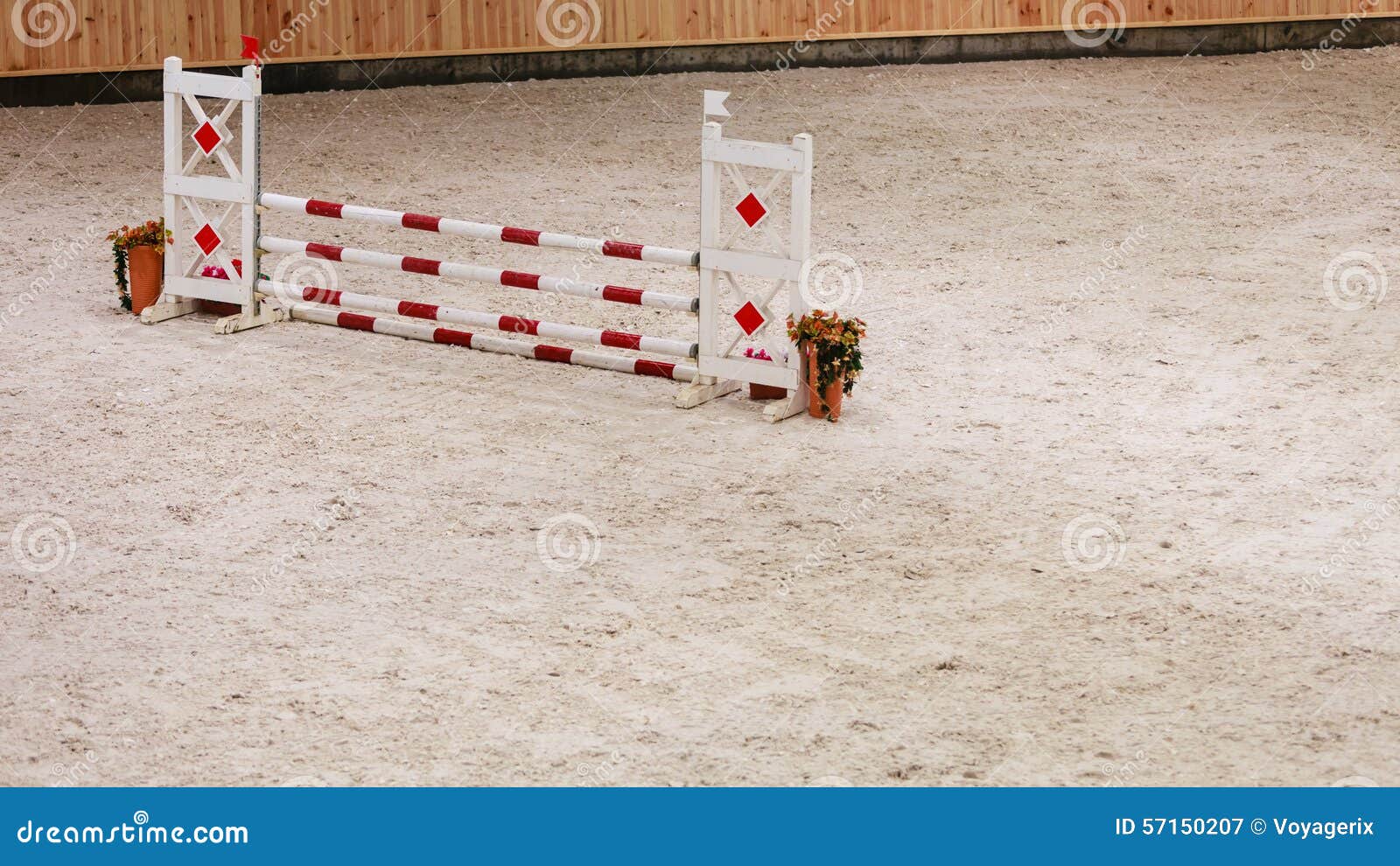 Equitation. Obstacle for Jumping Horses Stock Image - Image of animal ...