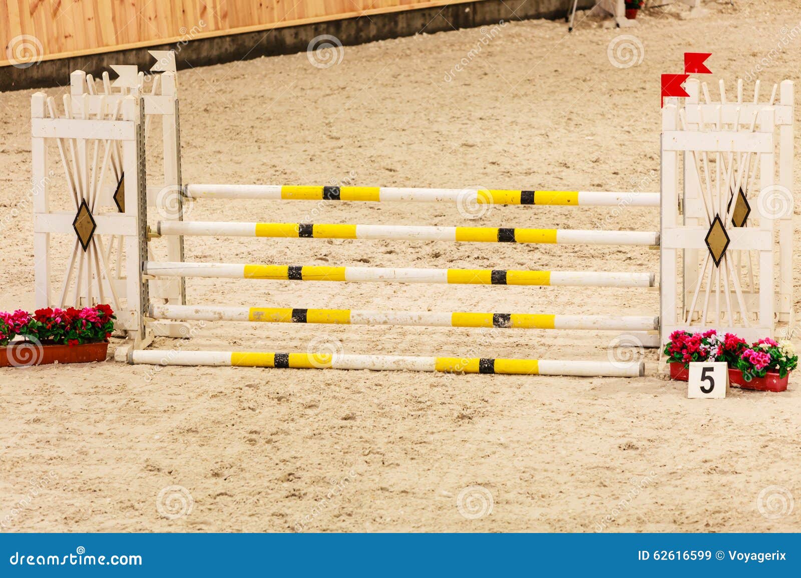 Equitation. Obstacle for Jumping Horses Stock Image - Image of hurdle ...