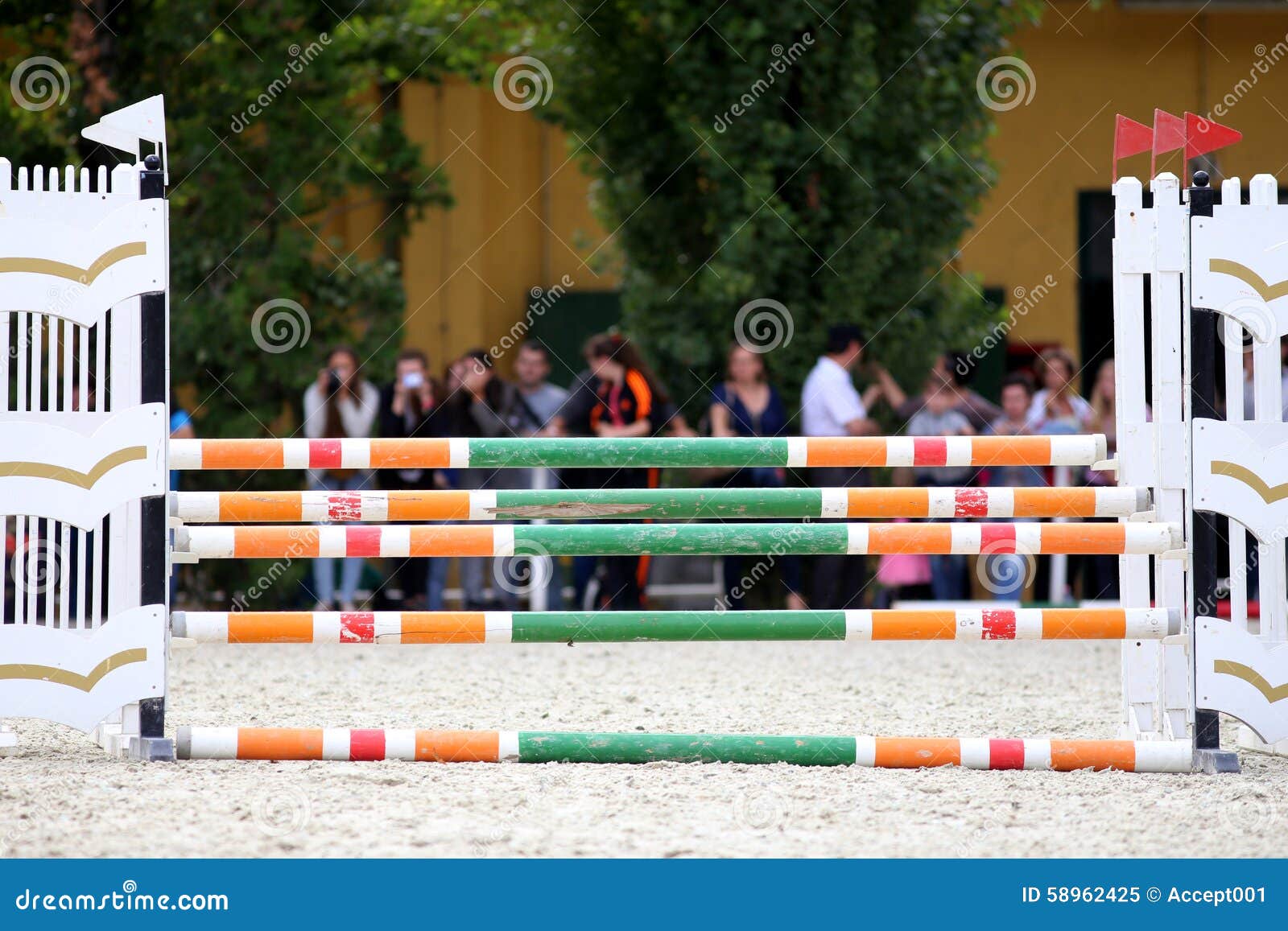 Equitation Obstacles Barriers Stock Image - Image of green, obstacle ...