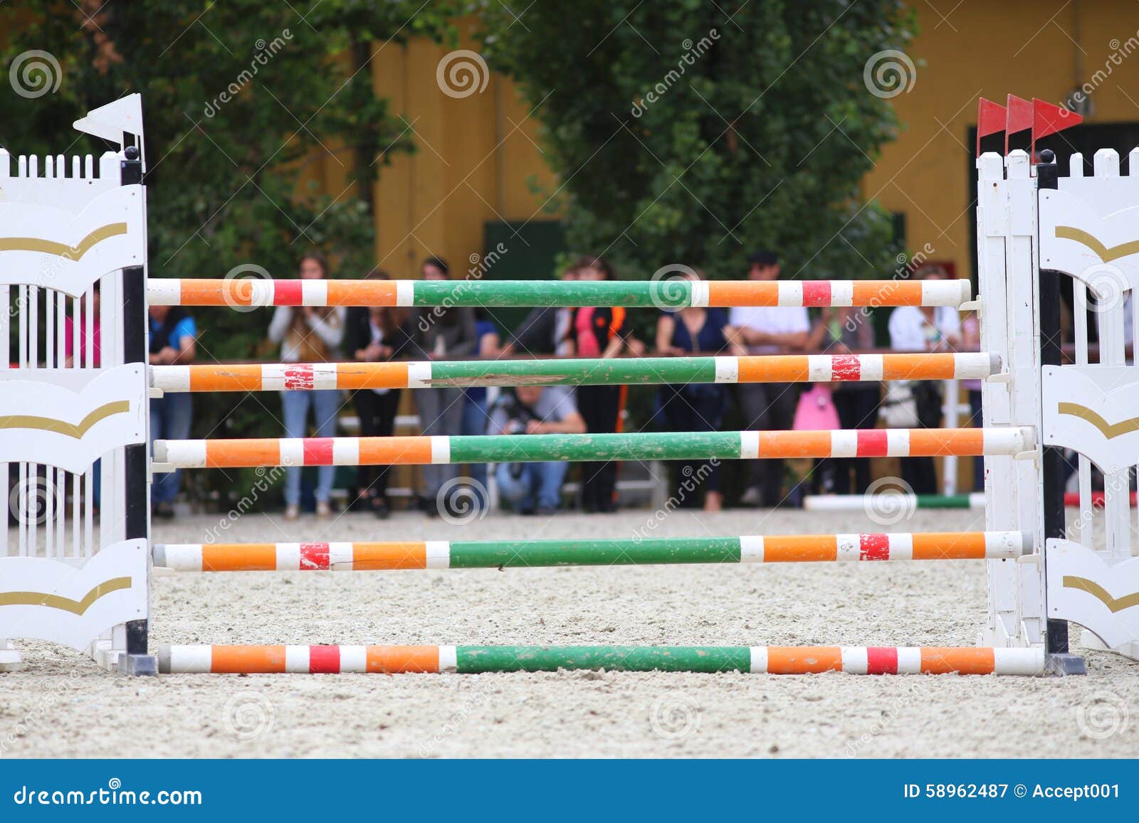 Equitation Obstacles Barriers Stock Image - Image of green, dump: 58962487